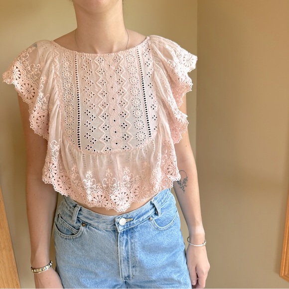Altar'd State | Tops | Alterd State Eyelet Crop Top | Poshmark